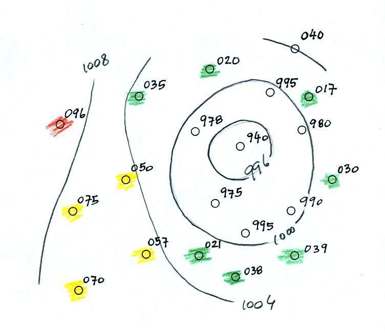 Surface Weather Map Analysis