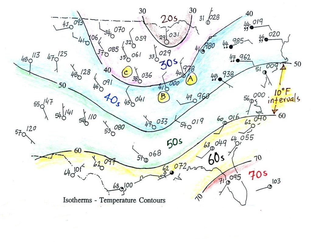 On A Weather Map Fronts Are Shown By A Line With Triangular Points On One Side Maping Resources